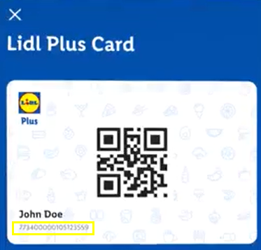 Where do I find my Lidl Plus card number?